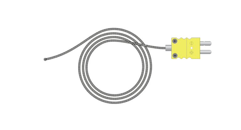 Bead Style Type J Thermocouple Sensor
